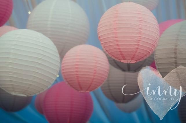 Pastel paper lantern and chinese lantern themes